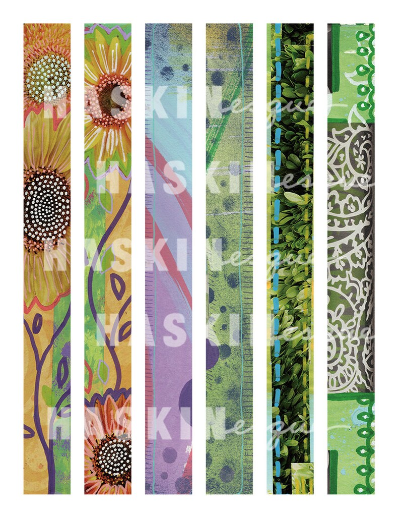Collage Strip Borders, Digital Download - Etsy