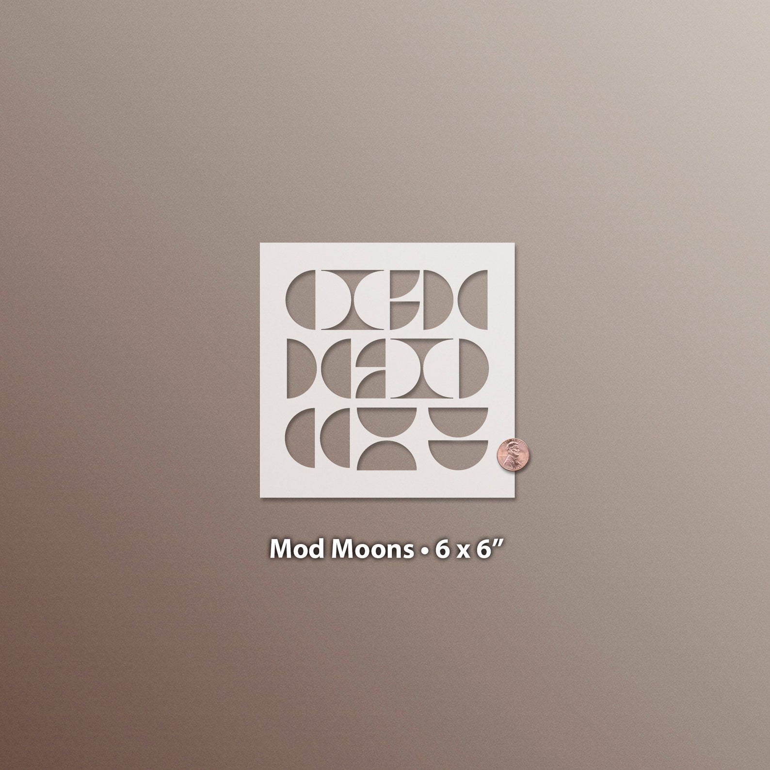 Mod Moons Stencil Mid Century Modern Design Collection - Etsy