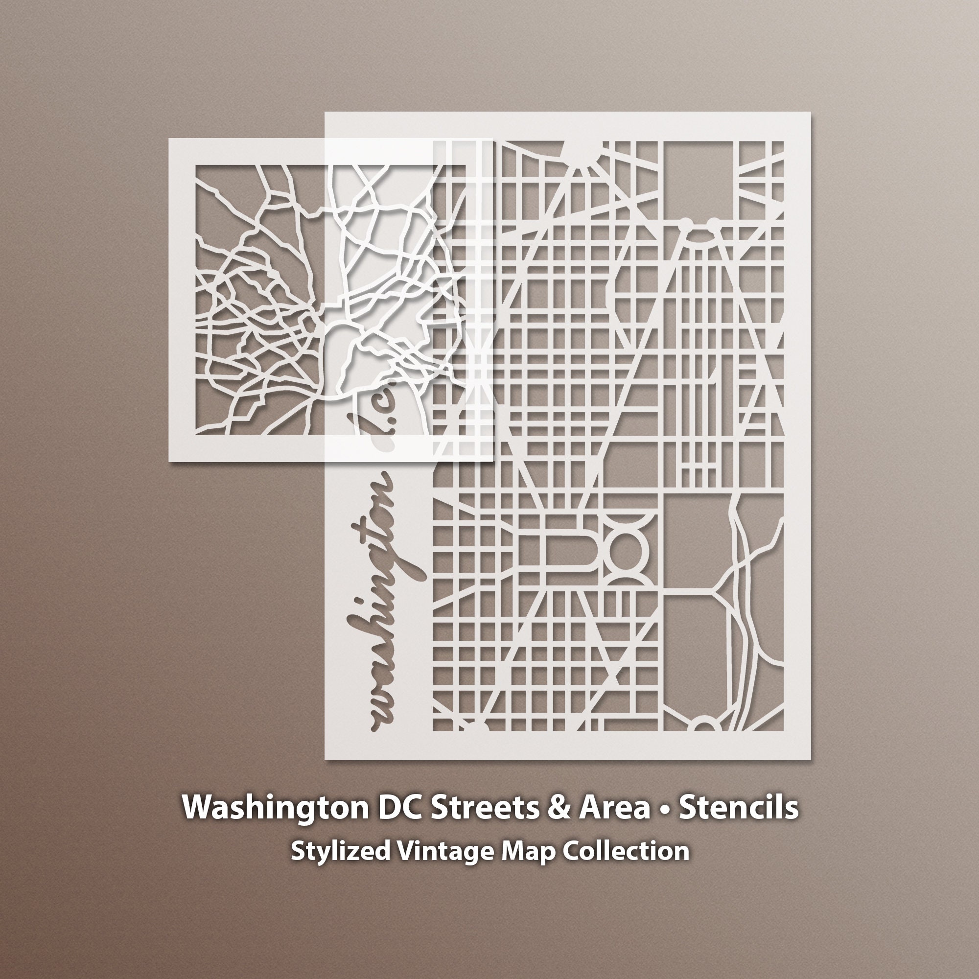 Dc Logo Stencil