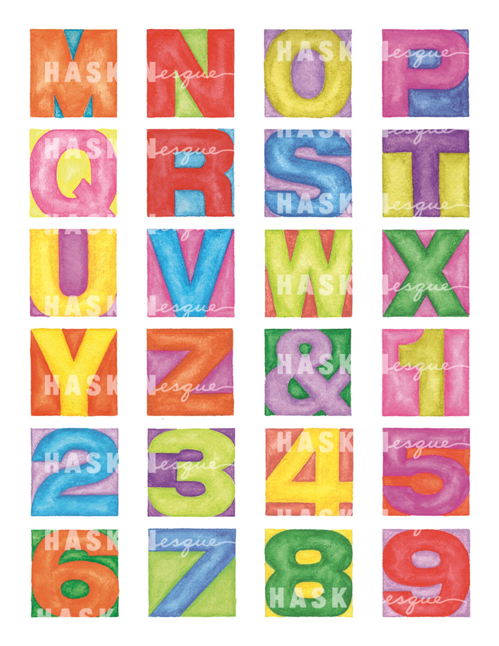 Alphabet abcs Clip Art Digital Download - Etsy