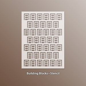 Building Blocks Stencil - Etsy