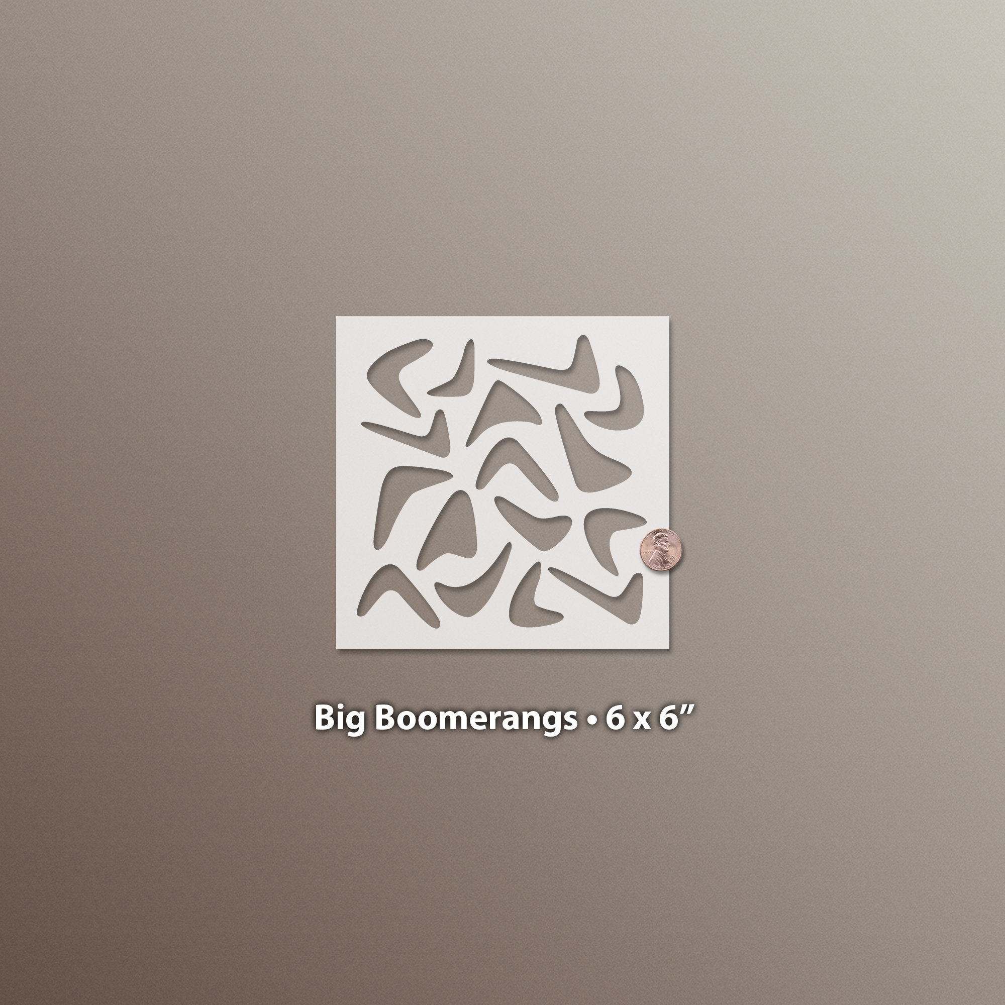 Boomerang Stencil Mid Century Modern Design Collection | Etsy