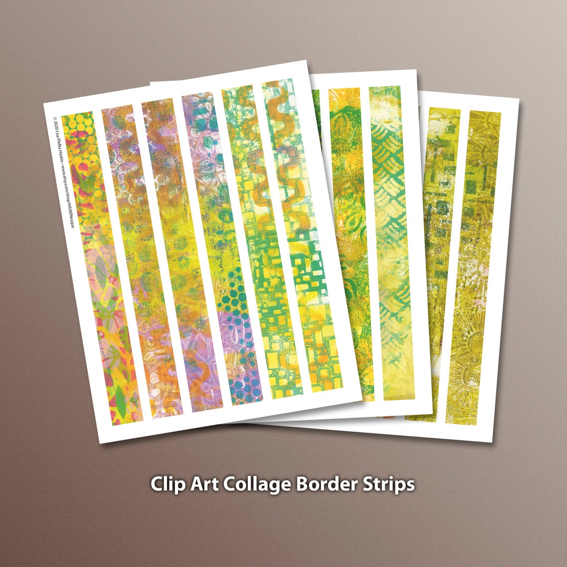 Collage Border Strips Digital Download - Etsy