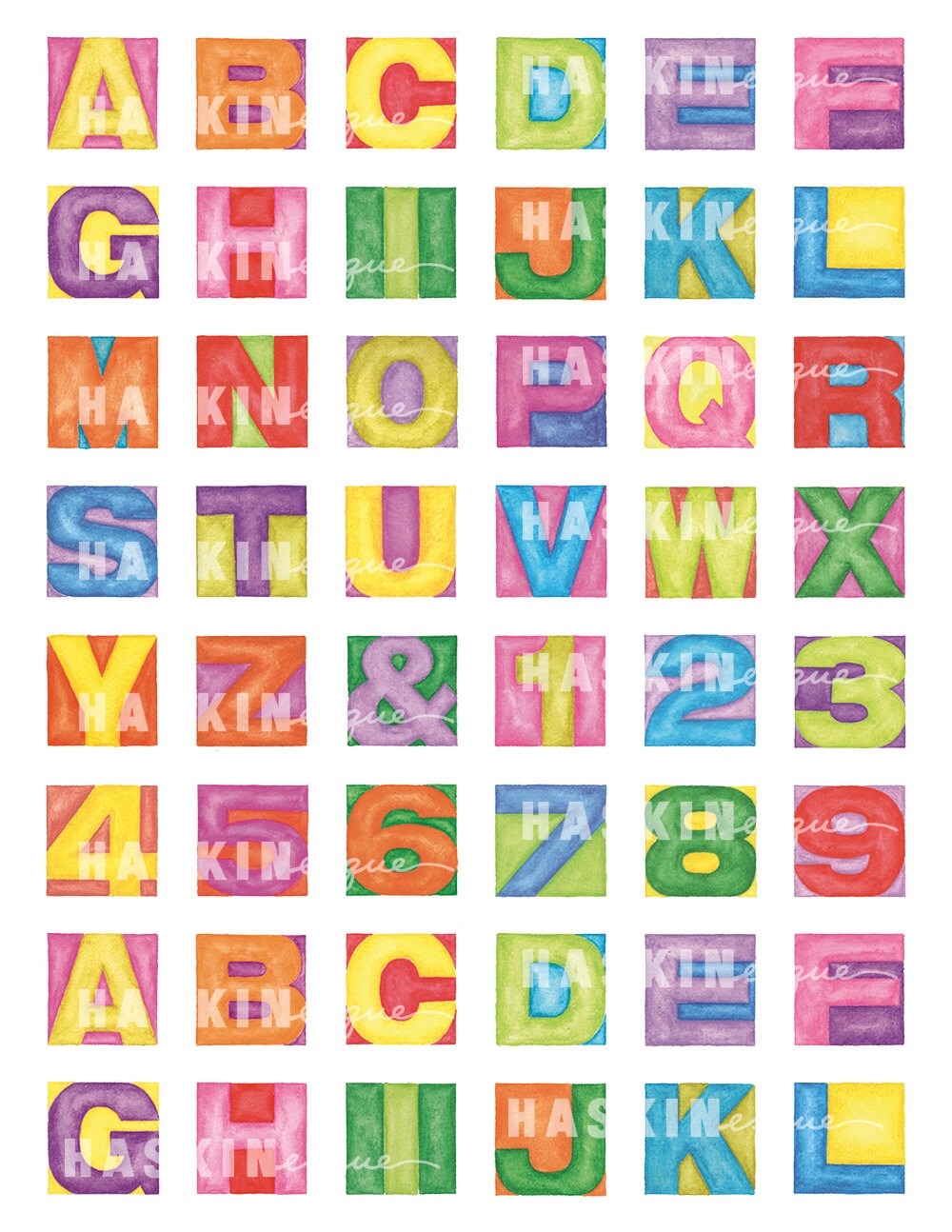 Alphabet (abcs) Clip Art, Digital Download - Etsy