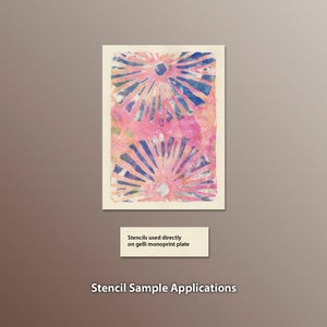 Firework Floral Stencil | Etsy