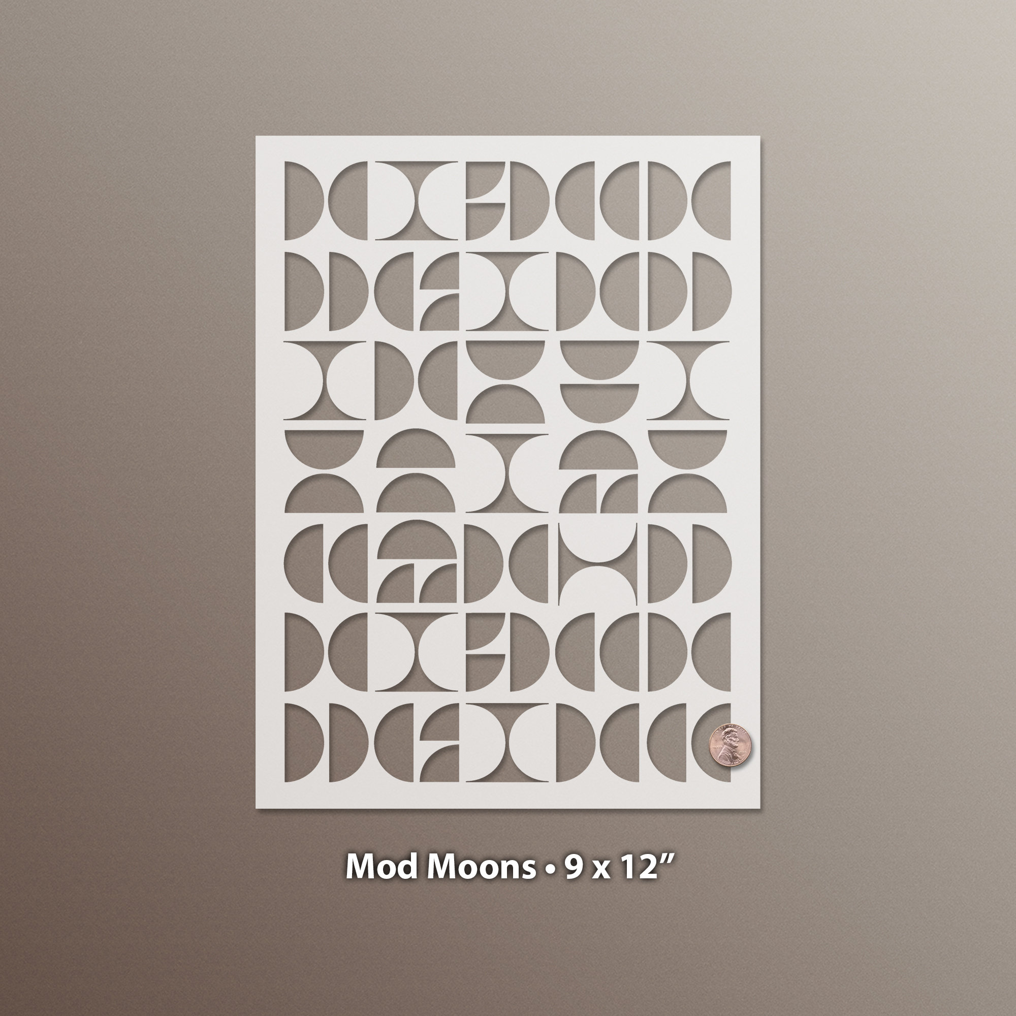 Mod Moons Stencil Mid Century Modern Design Collection - Etsy
