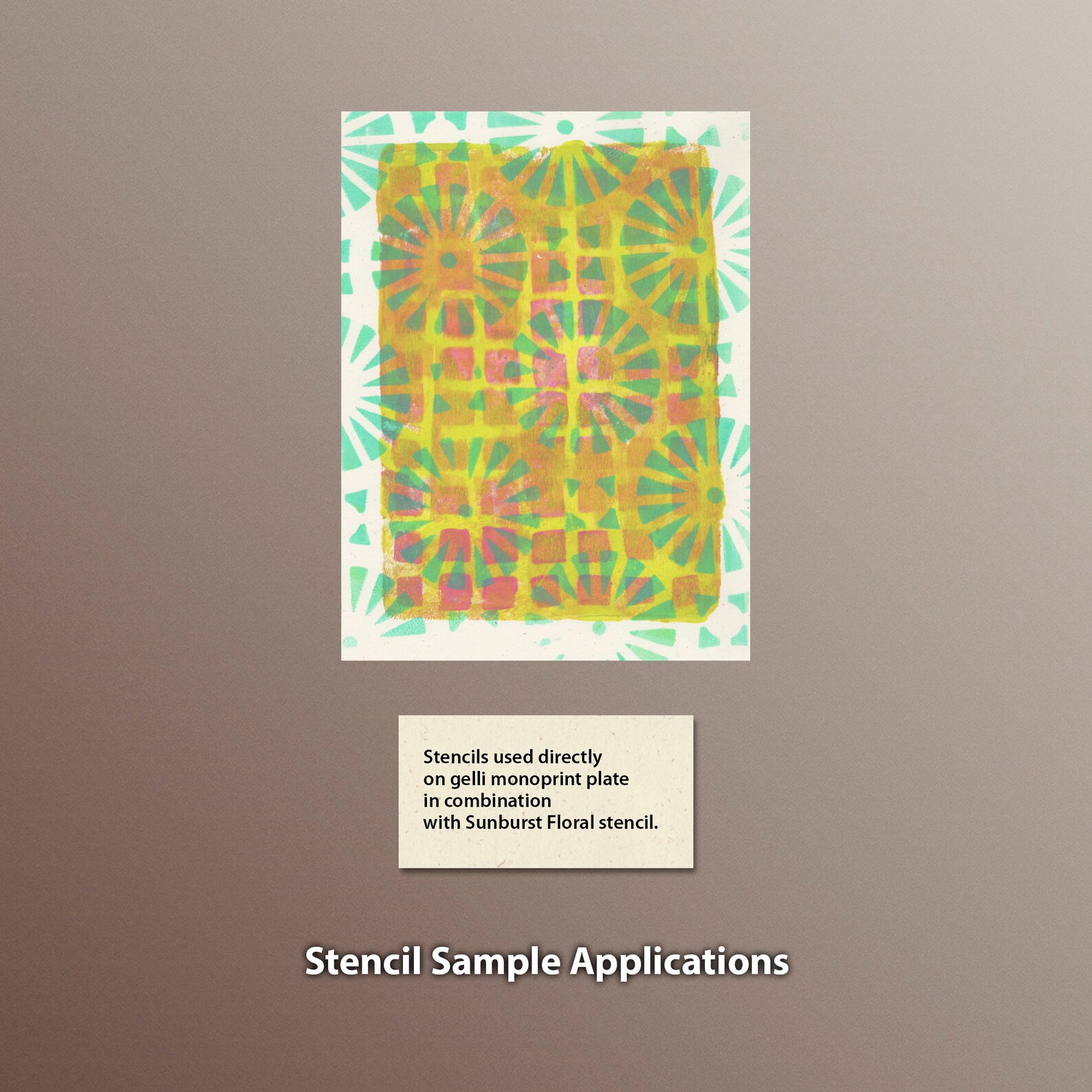 Mosaic Tile Squares Stencil - Etsy