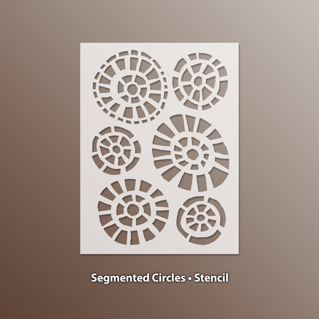 Segmented Circles Stencil - Etsy