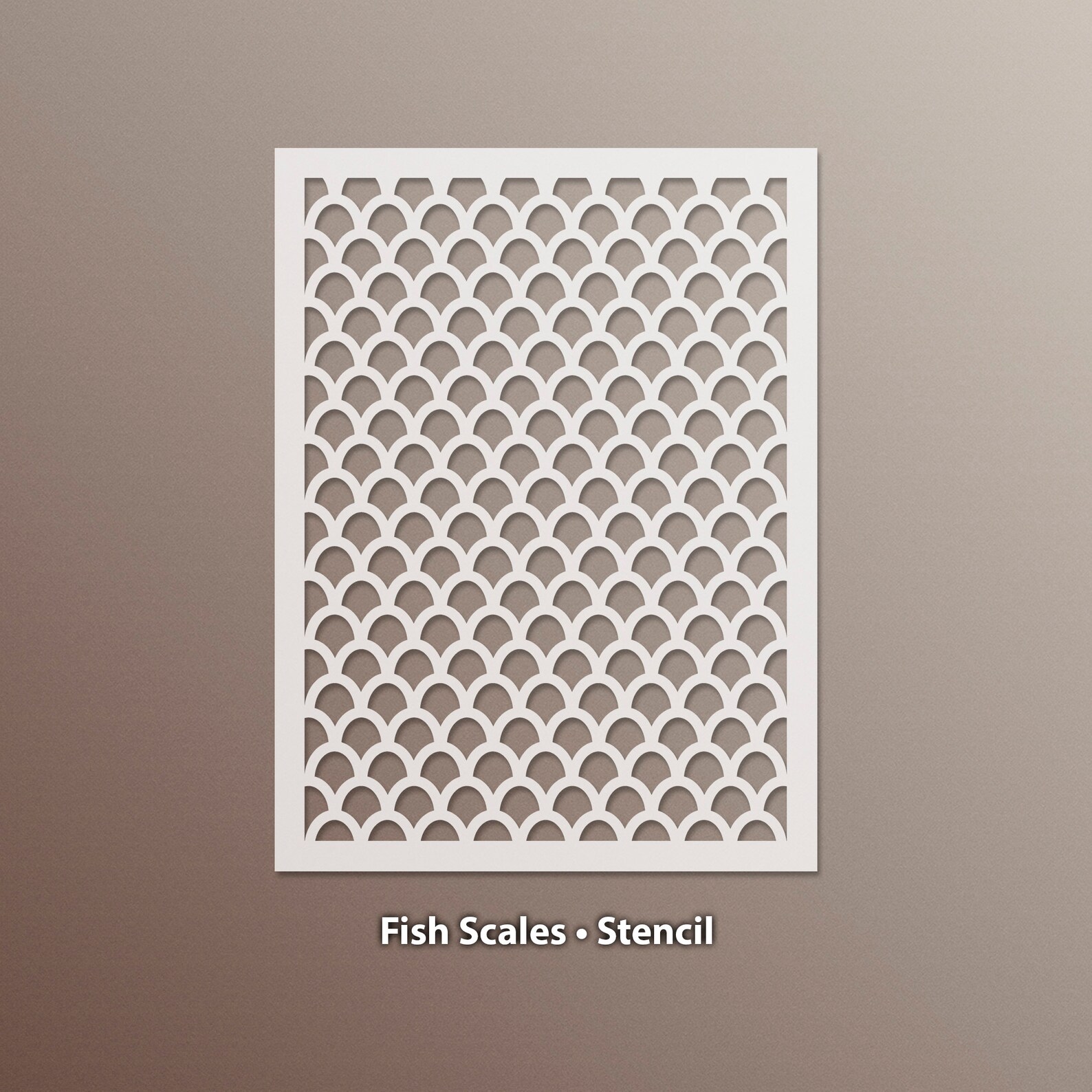 Fish Scales Stencil - Etsy