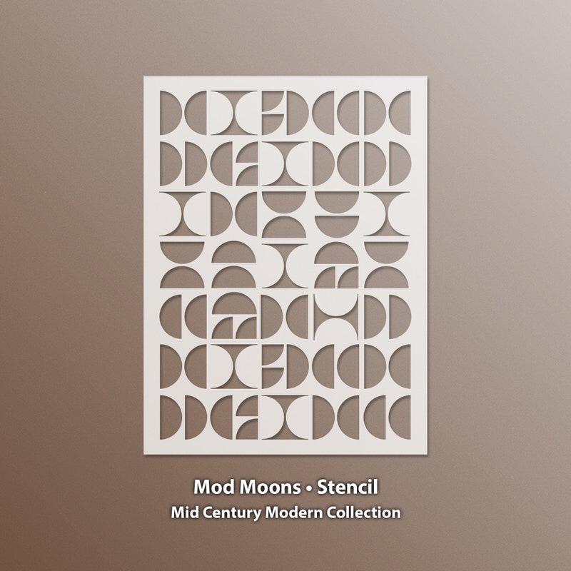 Modern Wall Stencil - Etsy