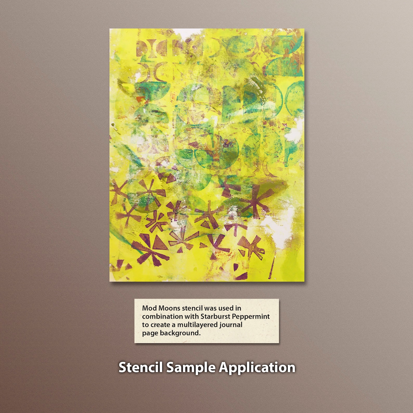 Mod Moons Stencil Mid Century Modern Design Collection - Etsy