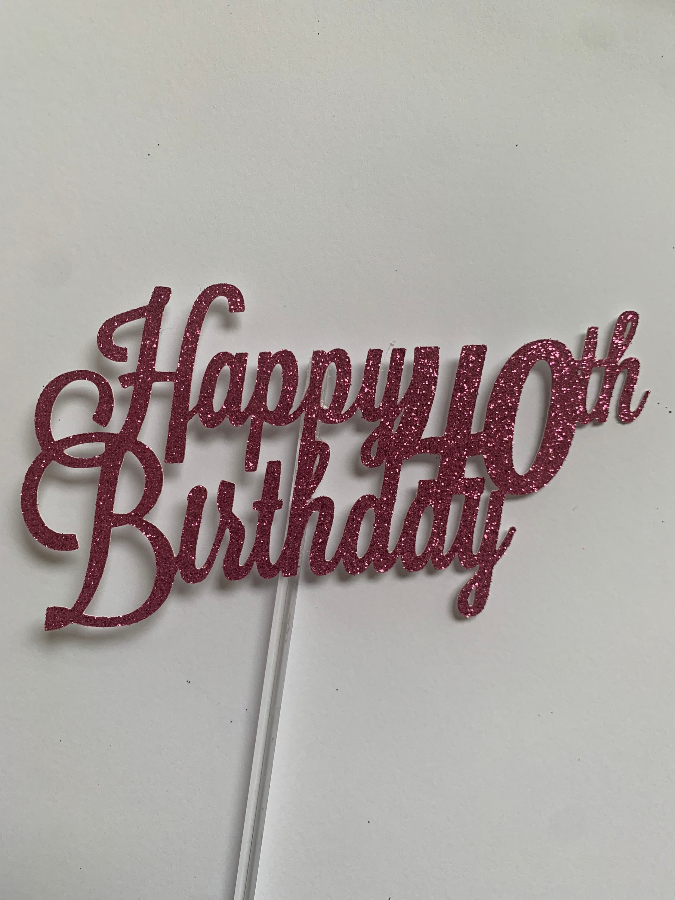 Happy 40th Birthday DIGITAL DOWNLOAD SVG Cutting File - Etsy