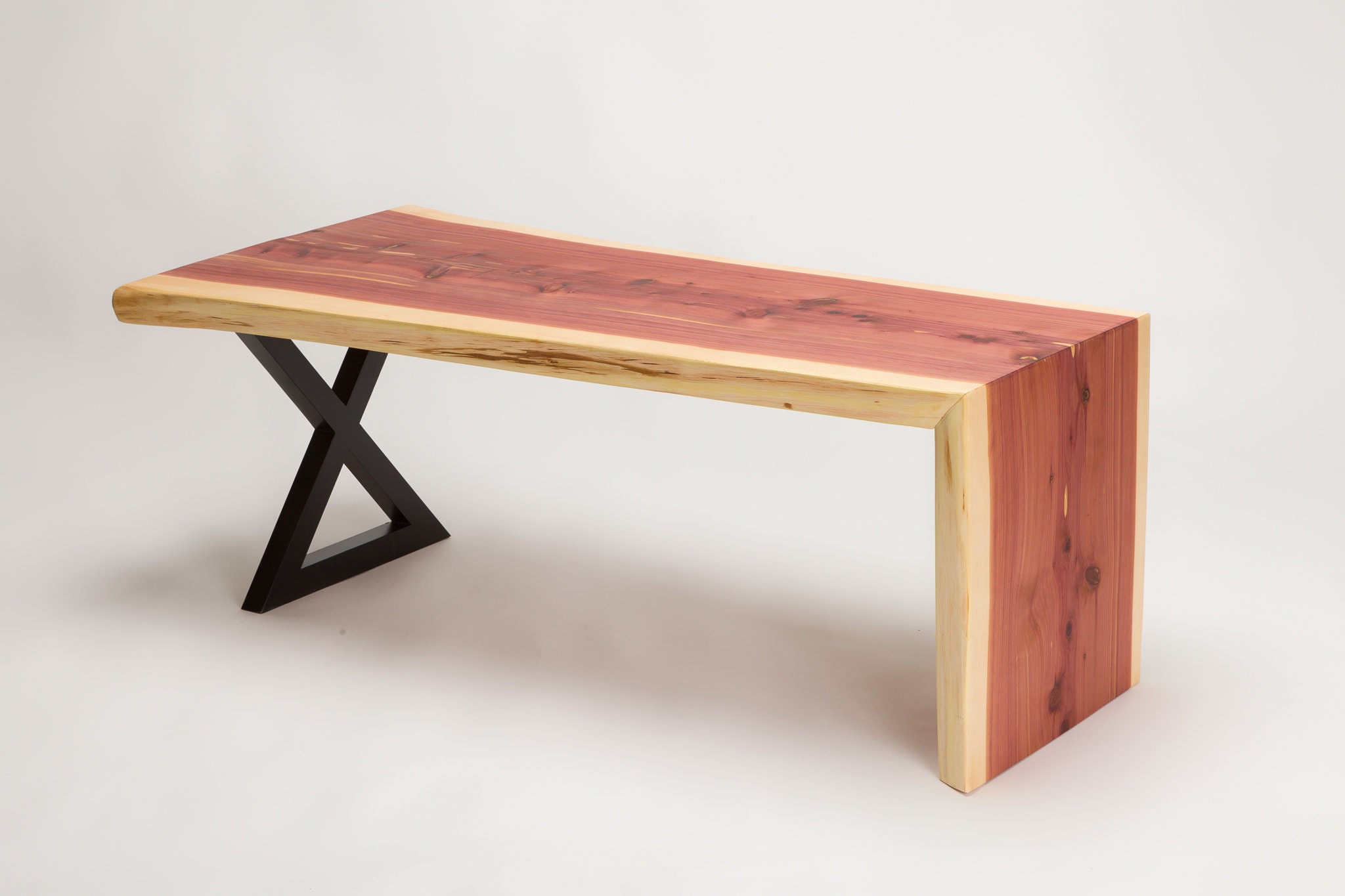 FREE Shipping**sleek Red Cedar Waterfall Coffee Table, Bench. - Etsy