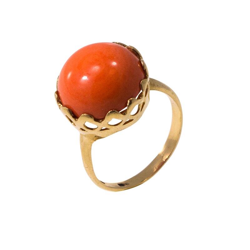 Coral Ring - Etsy