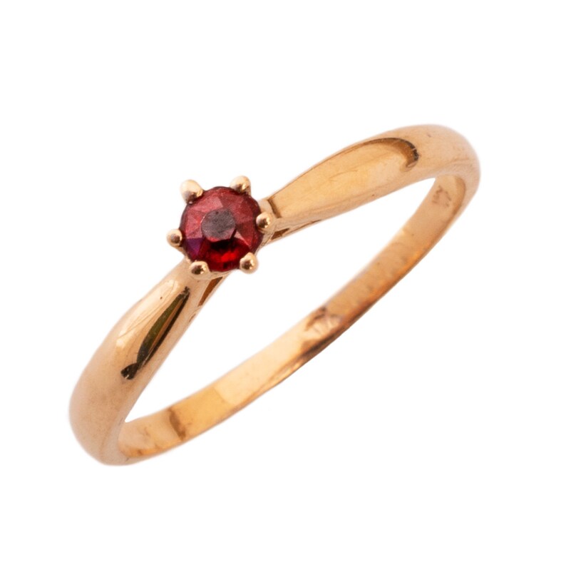14K Gold Red Ruby Ring Ruby Promise Ring Vintage Ruby Ring | Etsy