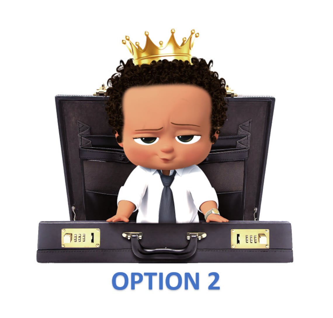 Boss Baby Light Skinned/Mixed African American custom set | Etsy