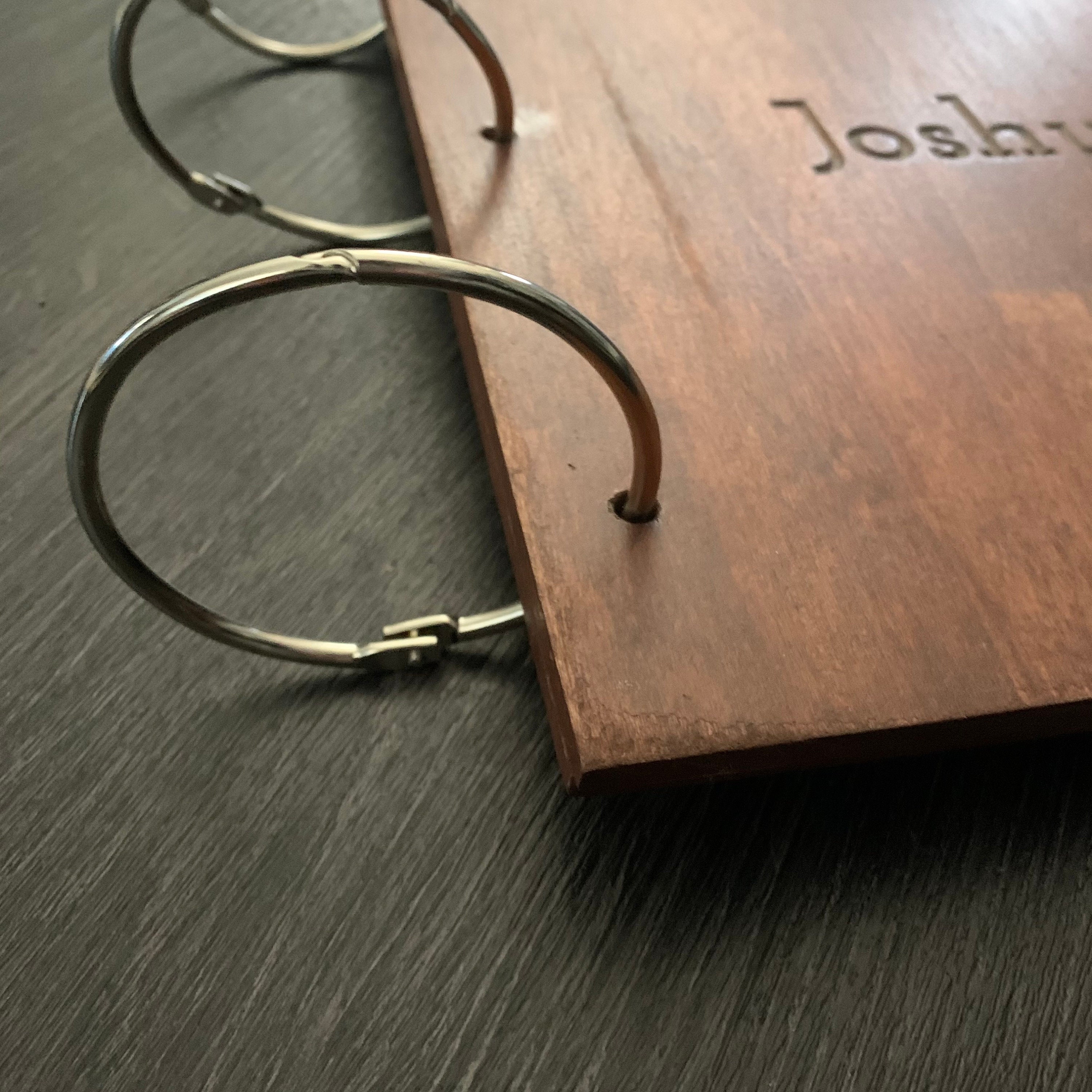 3 INCH RINGS Solid Wood 3-Ring Binder Perfect For | Etsy