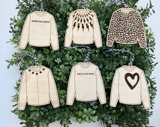 David Rose Sweater Christmas Ornament - Etsy