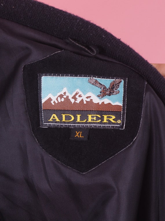 Vintage Adler Suede Bomber Jacket/ Pattern South West… - Gem