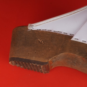 Vintage Swedish Wood Clogs/ White Sandals/ Wooden Platform Clogs/ Hoof ...