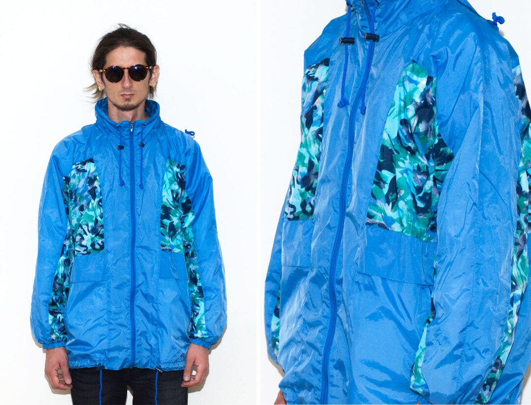 Vintage Waterproof Rain Jacket From 90s/ Marcel Clair Windbreaker ...