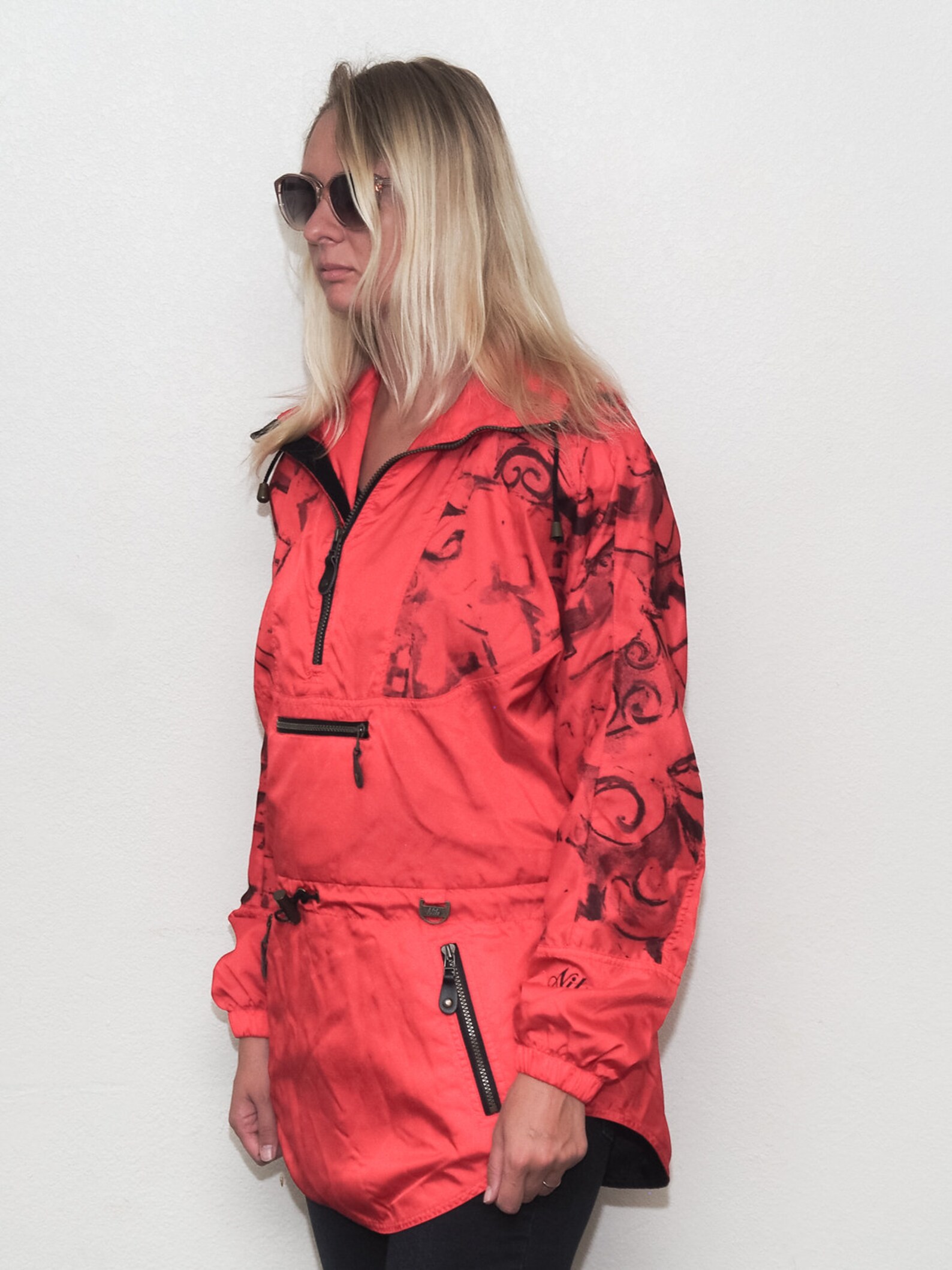 Vintage Red Nils Ski Jacket/ Light Ski Jacket/ Pullover - Etsy