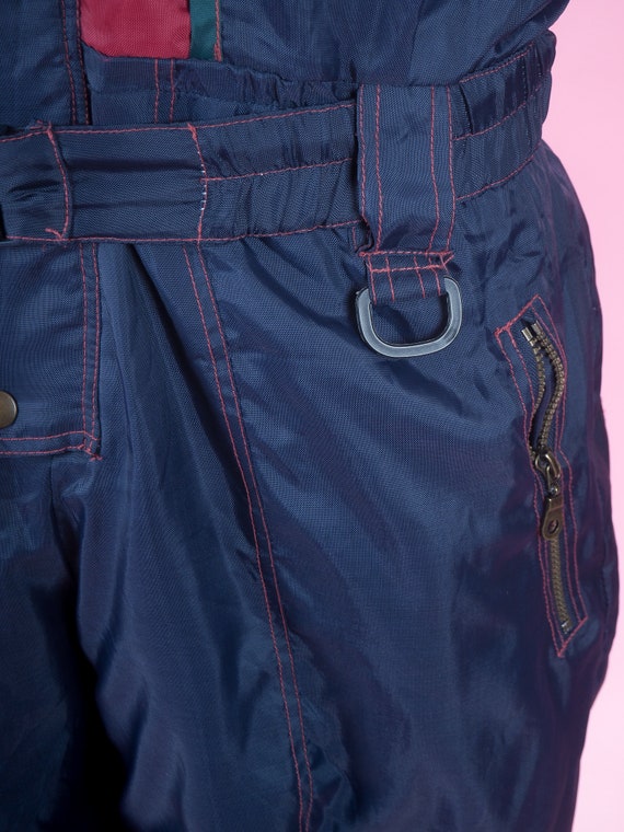 Vintage Men Sub Monte Power Navy Ski Suit/ Blue Red S… - Gem