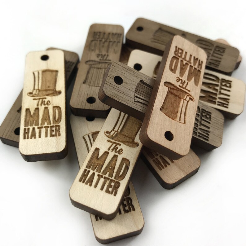 Custom Wood Tags 1.5inch X .50inch Wooden Party Favour - Etsy
