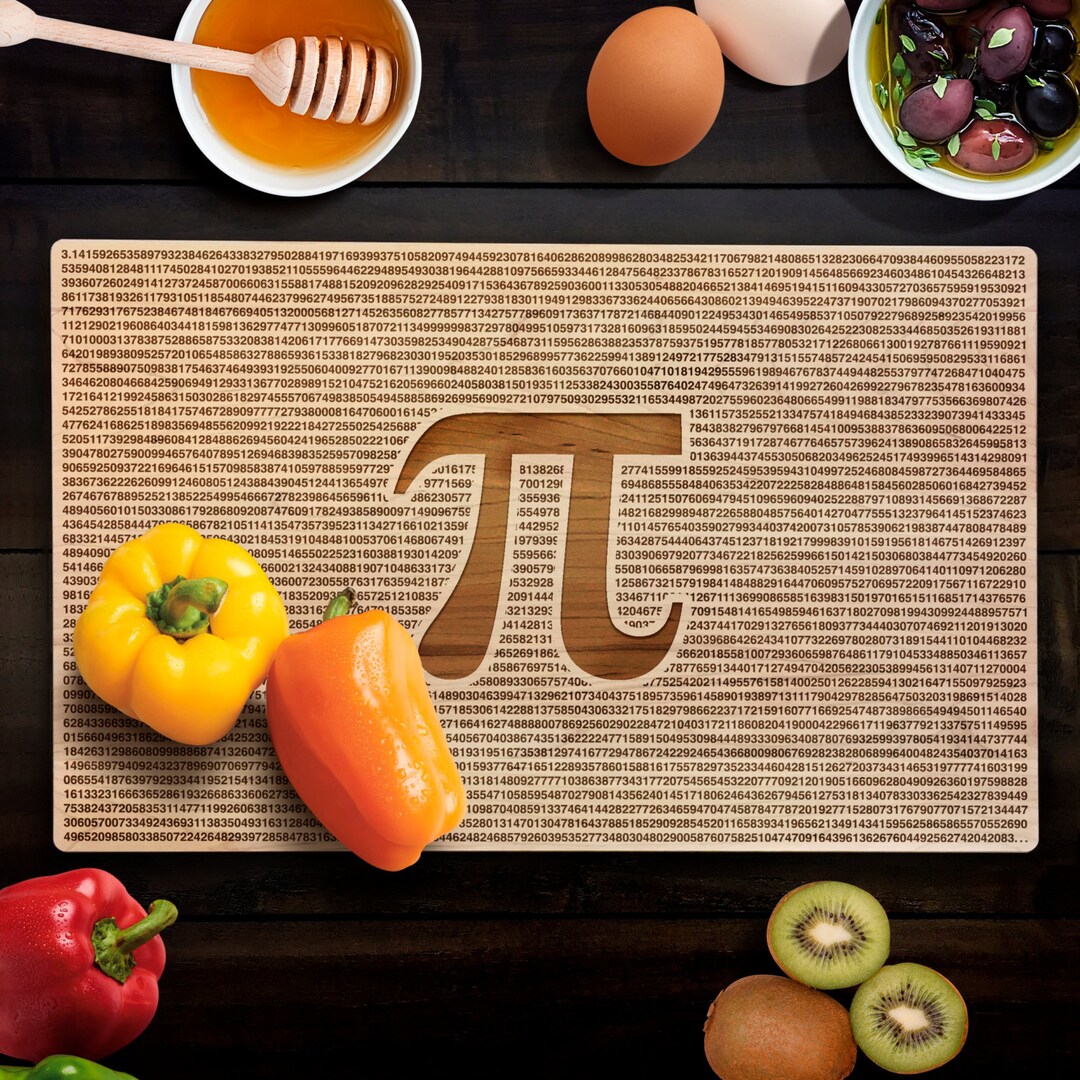 Geek Pi Cutting Board Nerd Graduation Gifts Math 3.14 Maple Cutting ...