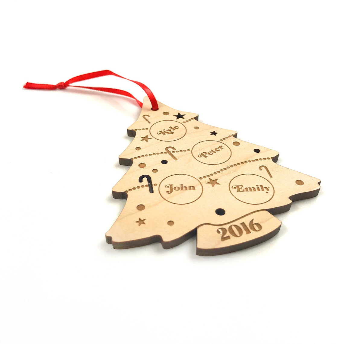 Christmas Tree Ornament Wooden Ornament Handmade Christmas - Etsy