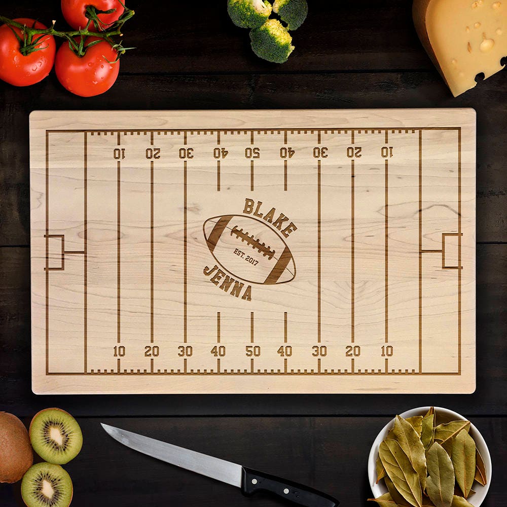 Cutting Board Personalized Football Theme Football Gifts Game | Etsy