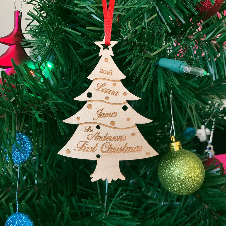 Christmas Tree Ornament Wooden Ornament Handmade Christmas | Etsy