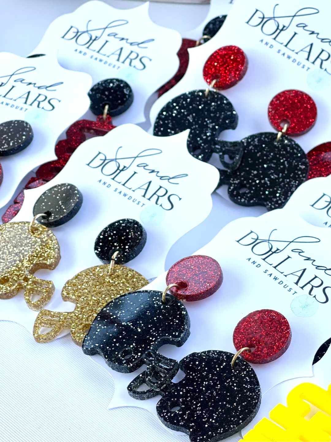 Football Earring Game Day Football Mom Gameday Jewelry Custom Team ...