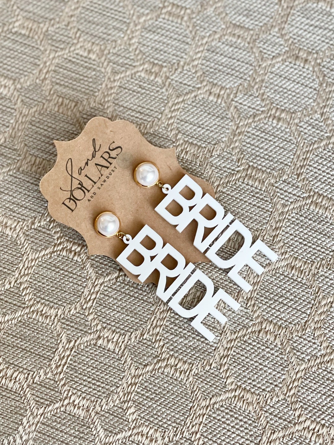 Bride Gift Bride Earrings Bridal Shower Gift for Bride Pearl Earrings ...