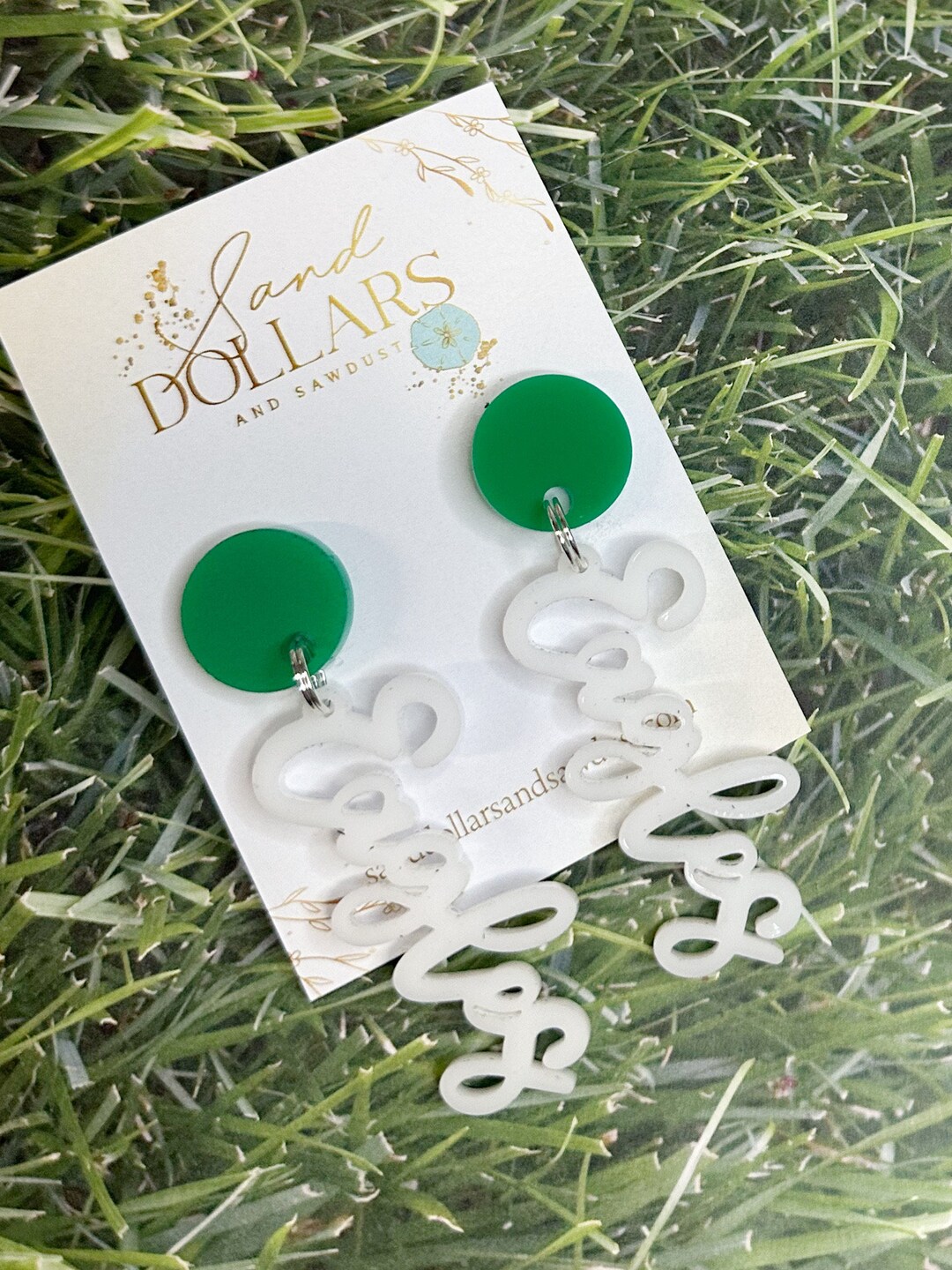 Eagles Earrings Cursive Eagles Spirit Football Mama Sports Fan Team ...