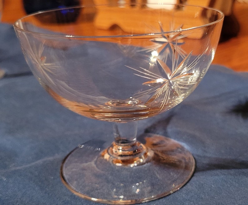 1950s exploding Star Pattern Dessert or Sherbet | Etsy