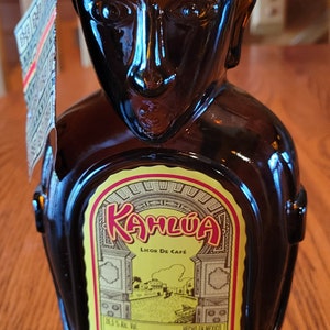 Collectible Kahlua tiki Man Bottle in Original Condition With Screw Top ...