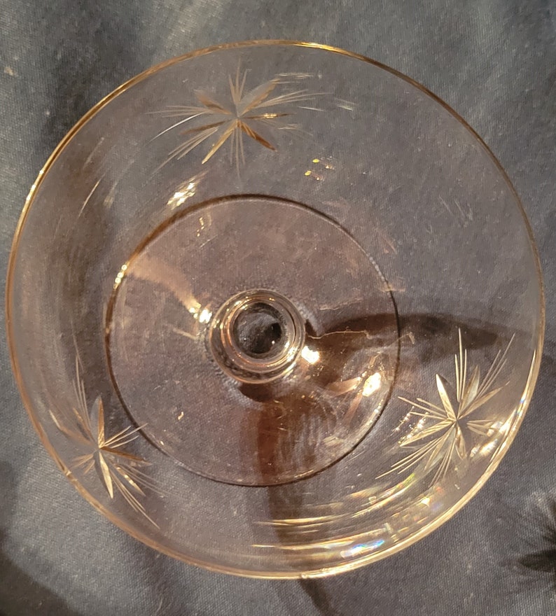 1950s exploding Star Pattern Dessert or Sherbet | Etsy