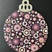 Dot Art Christmas Ornament Set: Hand Painted Mandala Wood Ornaments - Etsy