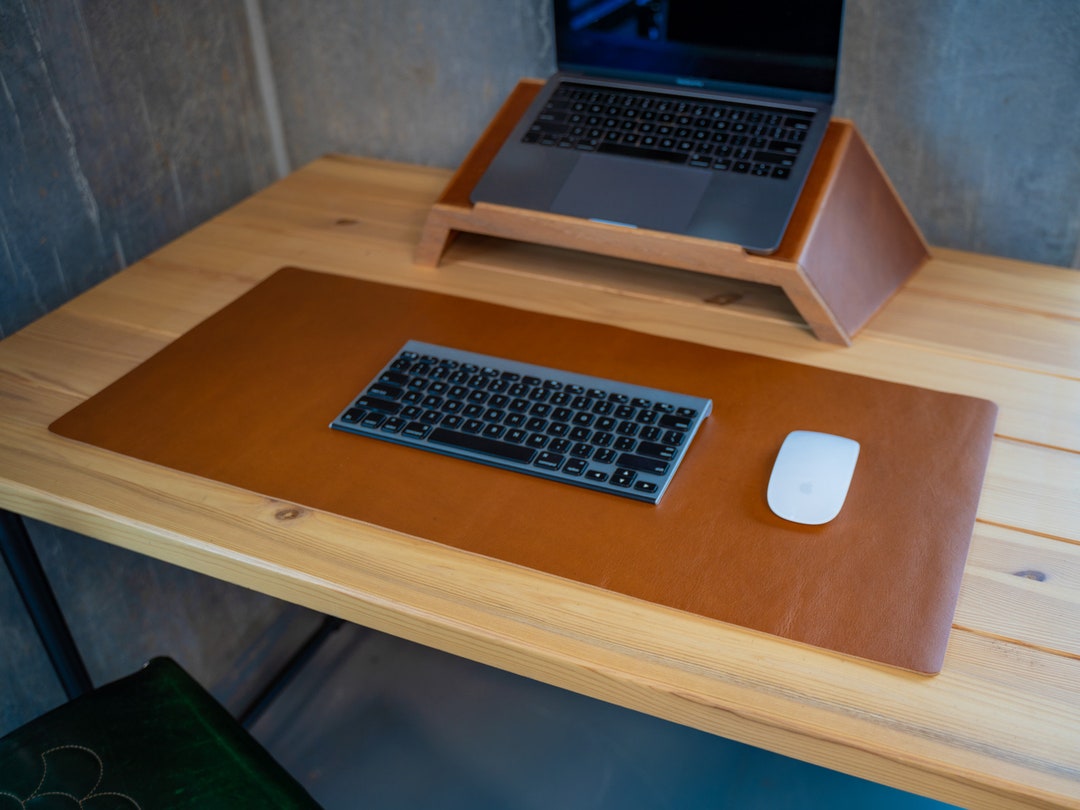 Leather Desk Mat, Office Desk Pad, Leather Desk Blotter, Table ...