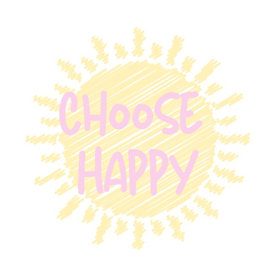 Choose Happy 8x8 Inspirational Printable | Etsy