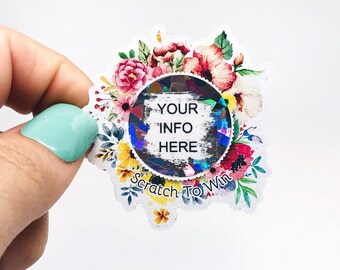 Custom Scratch Cards | Etsy