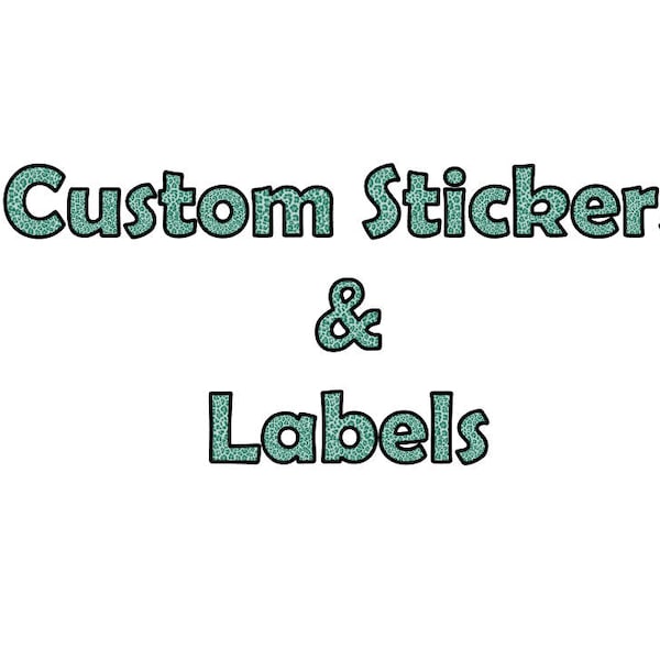 Large Custom Sticker - Etsy