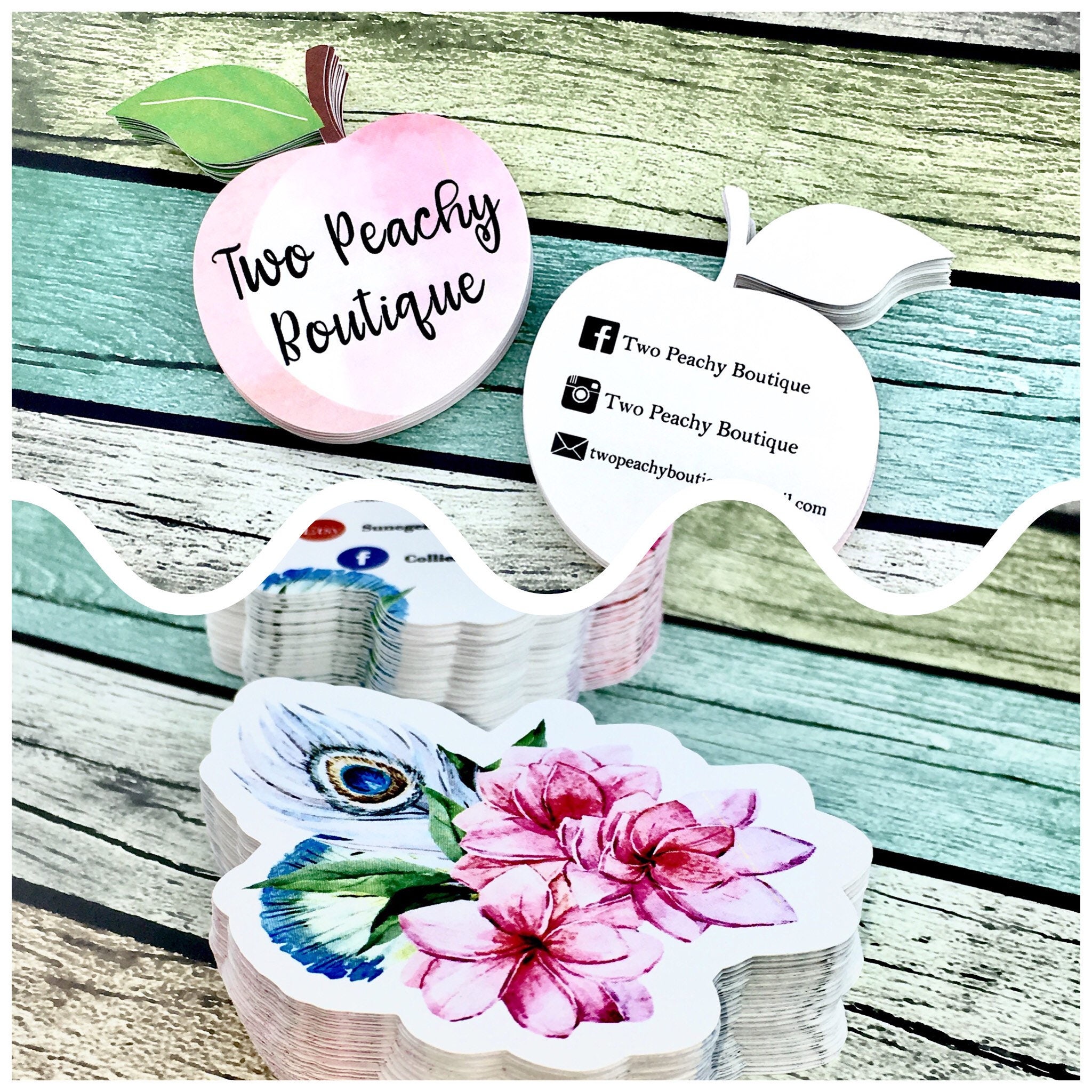 Custom Shape Business Cards Calling Cards Unique Business | Etsy