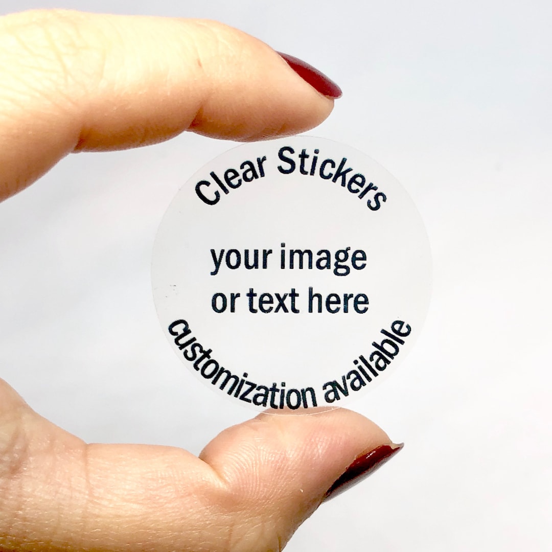 Clear Stickers, Transparent Labels, Clear Labels, Custom Transparent ...