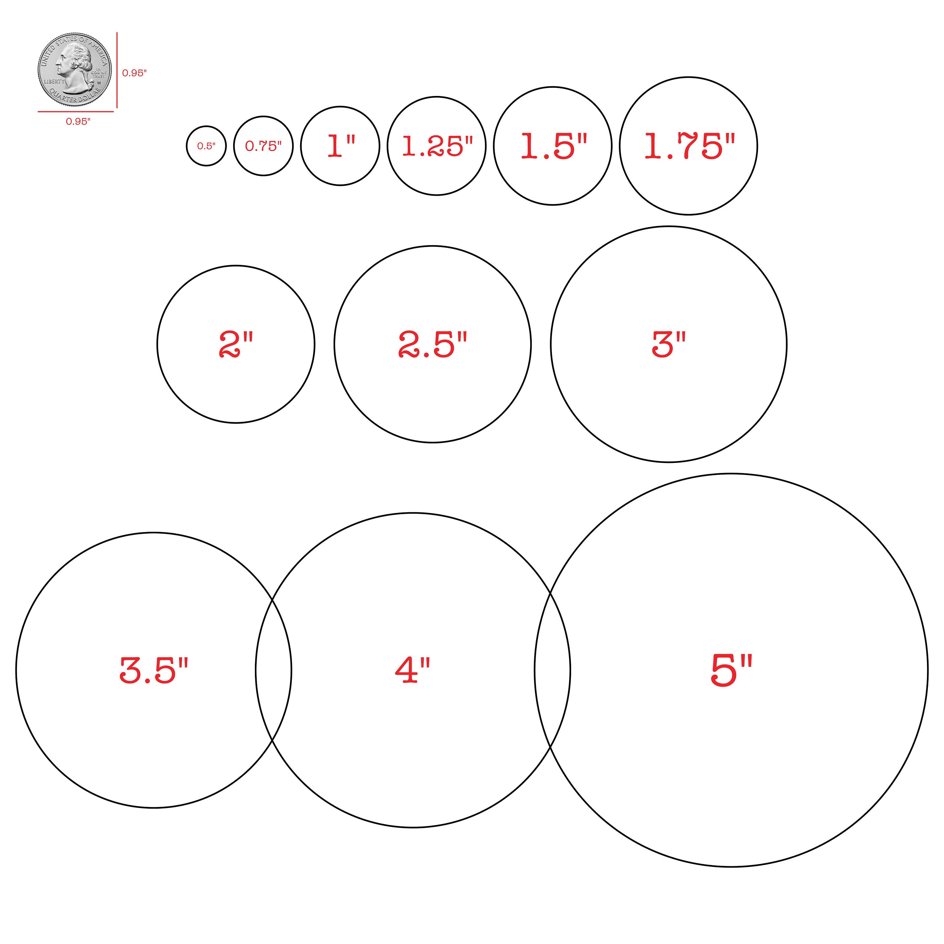 2 Inch Round Printable Stickers