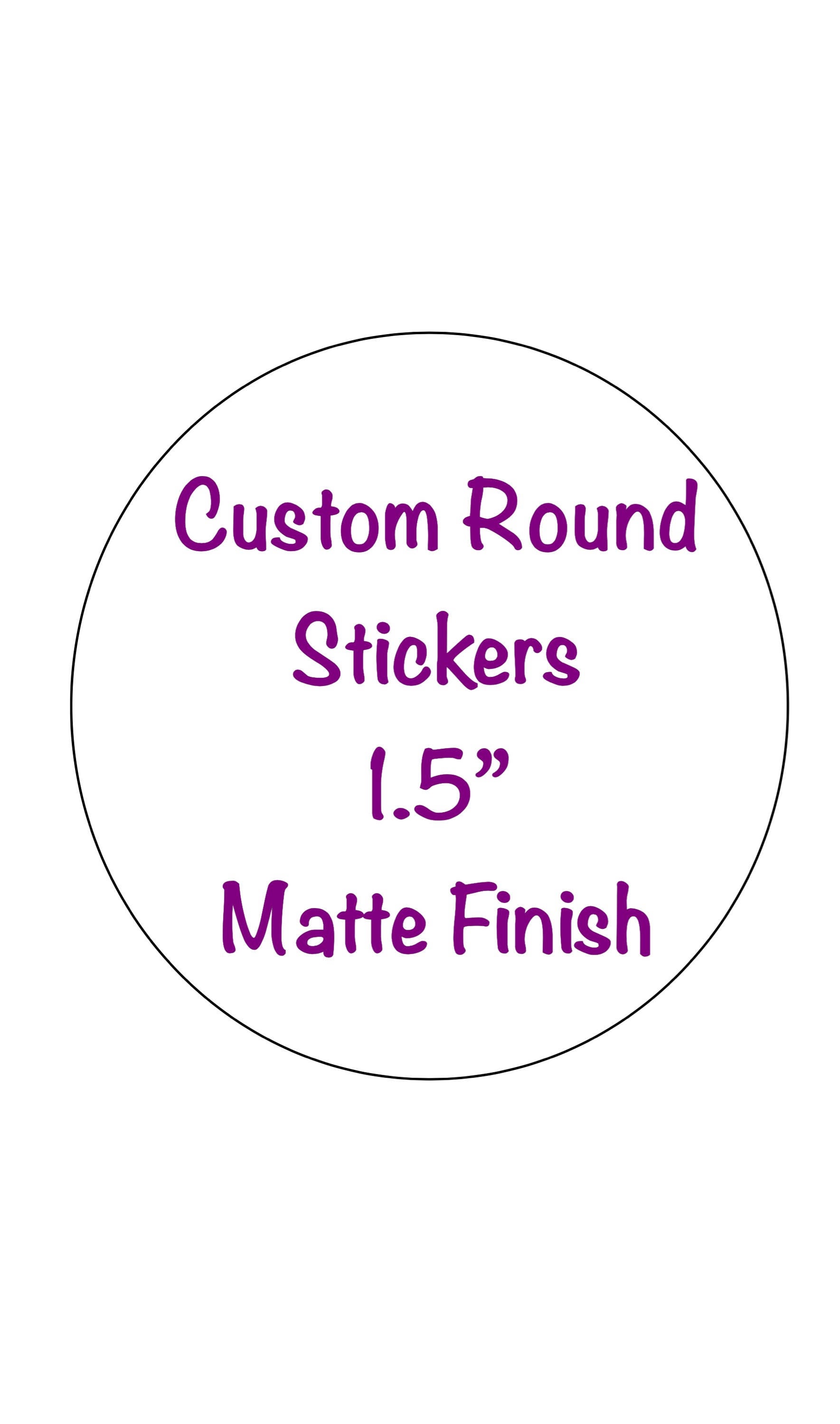 Circle Stickers Round Stickers Custom Labels Personalized | Etsy