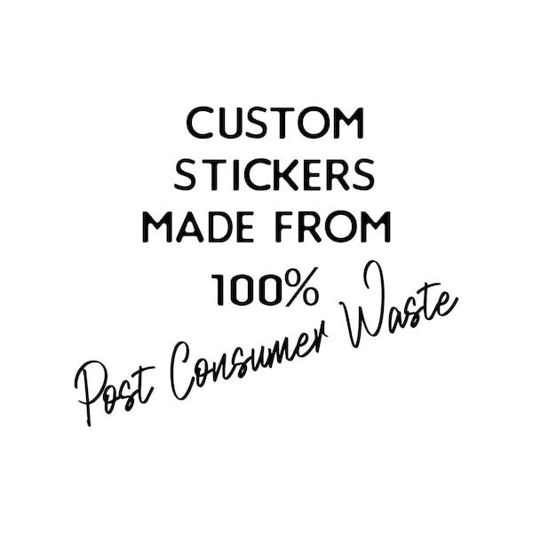 Eco Friendly Sticker - Etsy