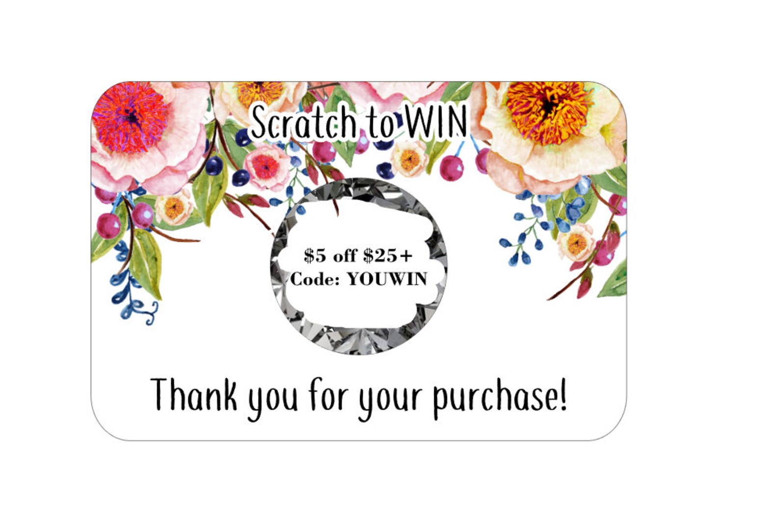 Personalized Scratch off Cards Custom Scratch off Cards - Etsy