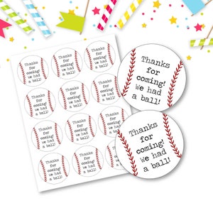 Baseball Favor Tags - INSTANT DOWNLOAD - Birthday Party, Baby Shower - Etsy